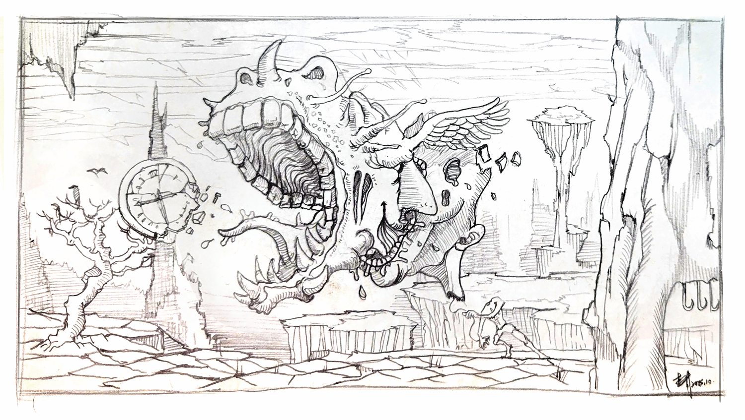 Land of Greed (Original Drawing) - Mo Hai Lou International Art ...